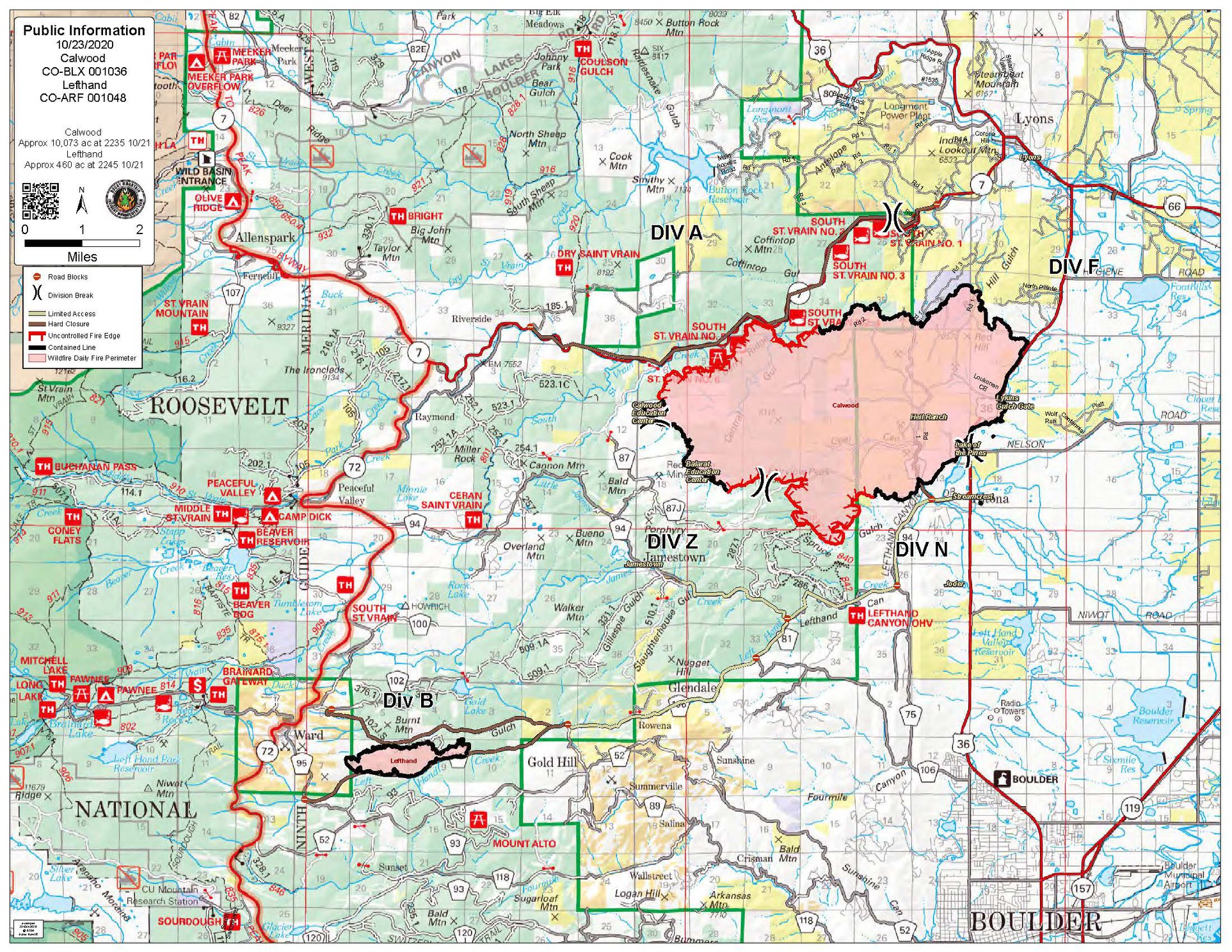 Update on the fires from the Incident Management Team - Boulder ODM